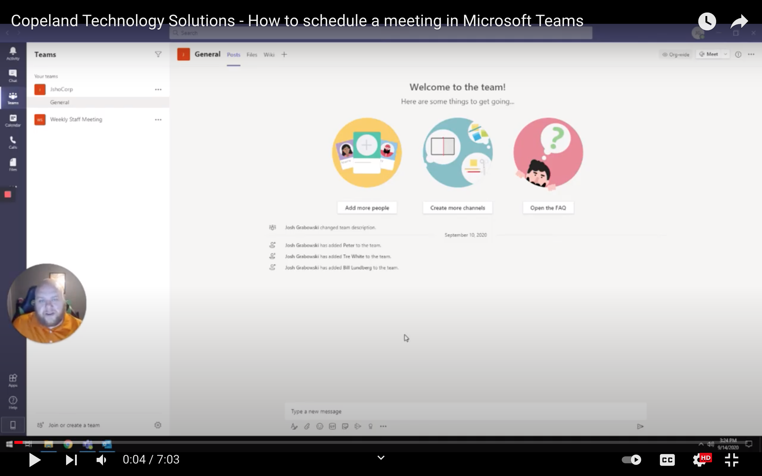 How to schedule a meeting in Microsoft Teams - Copeland Technology ...